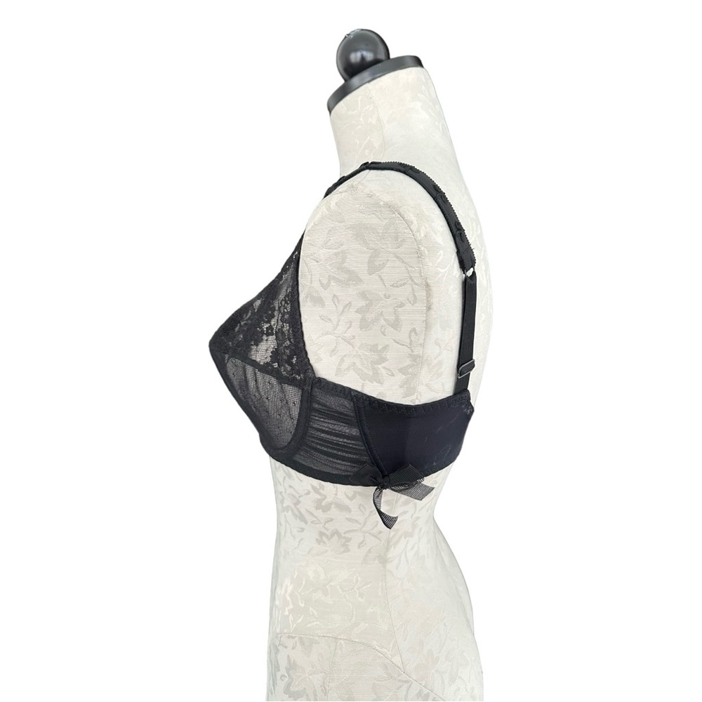 Aubade French Lingerie Bra Sheet Black Lace And Swiss D Gem